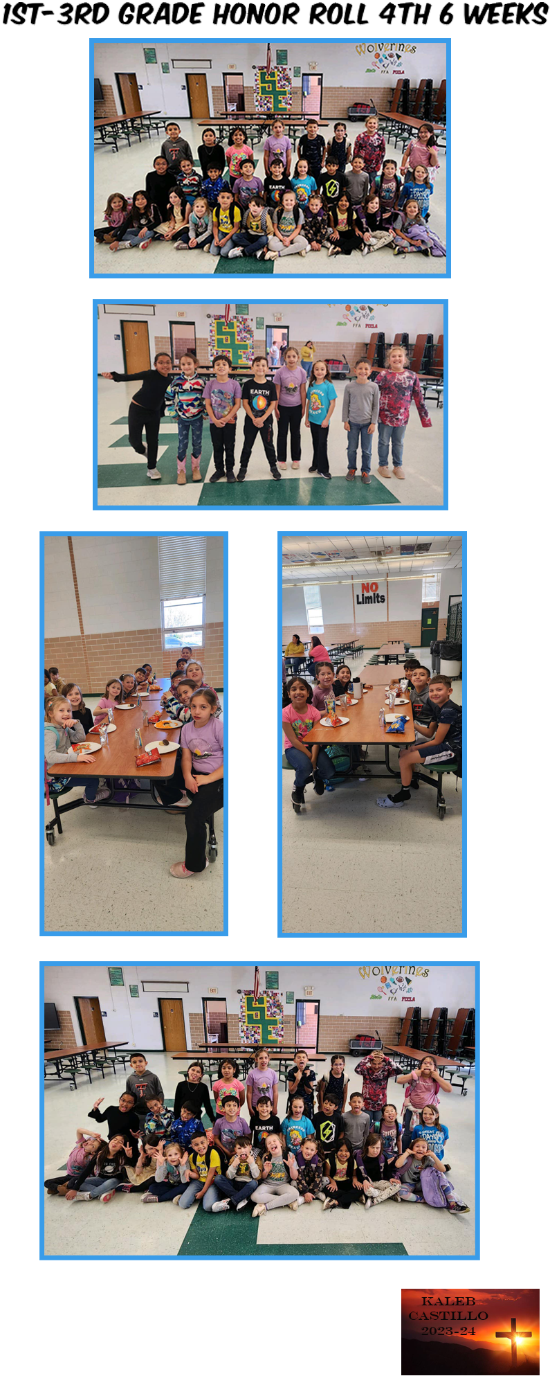 Springlake-Earth High School | 1st-3rd grade honor roll 4th 6weeks